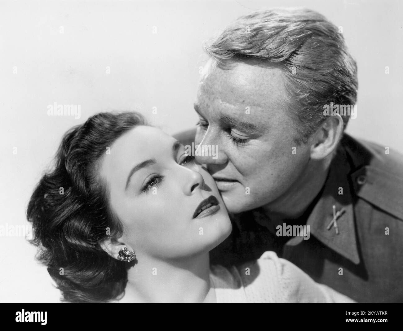 Gianna Maria Canale, Van Johnson, Publicity Portrait for the Film, "Go For Broke!", MGM, 1951 ...