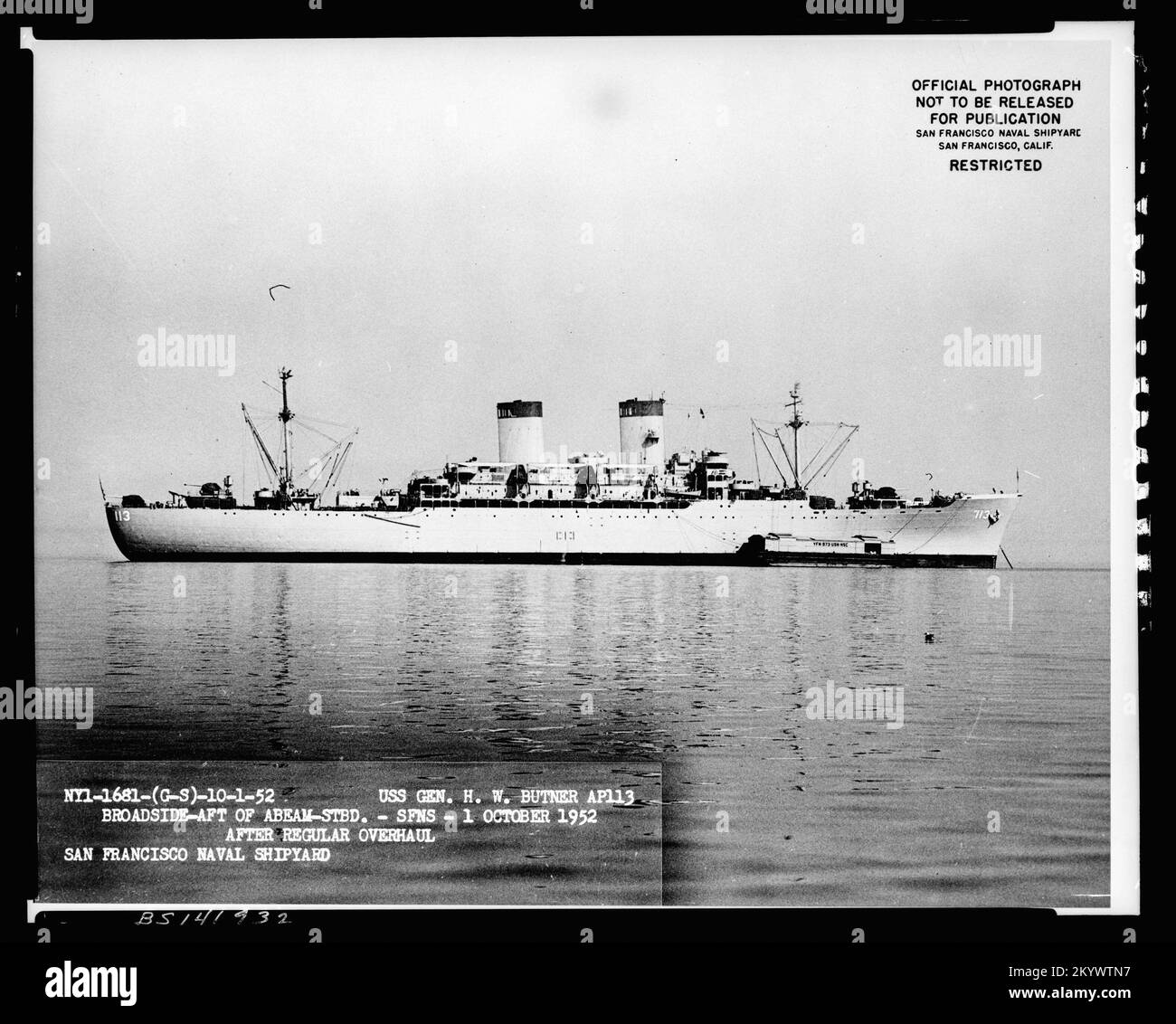 AP-113 Gen. H.W. Butner [19-NN-AP-113 Gen. H.W. Butner-141932] , Ships ...