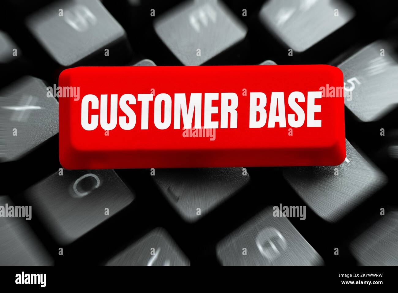Conceptual caption Customer Base. Business idea encourage customers to ...