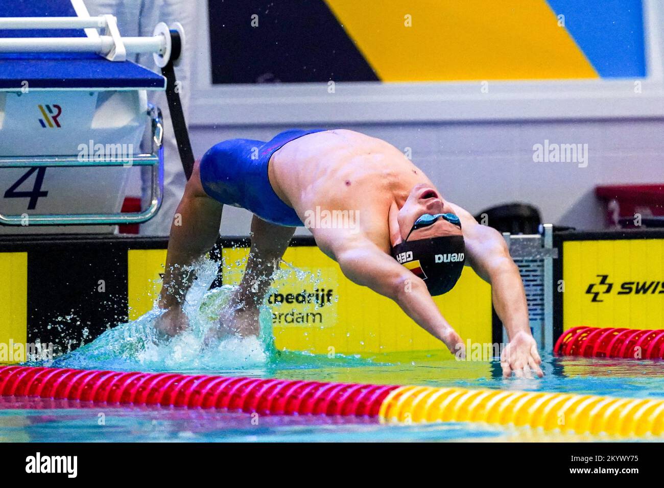 ROTTERDAM, NETHERLANDS - DECEMBER 2: Jan Schreiber competing in the Men ...