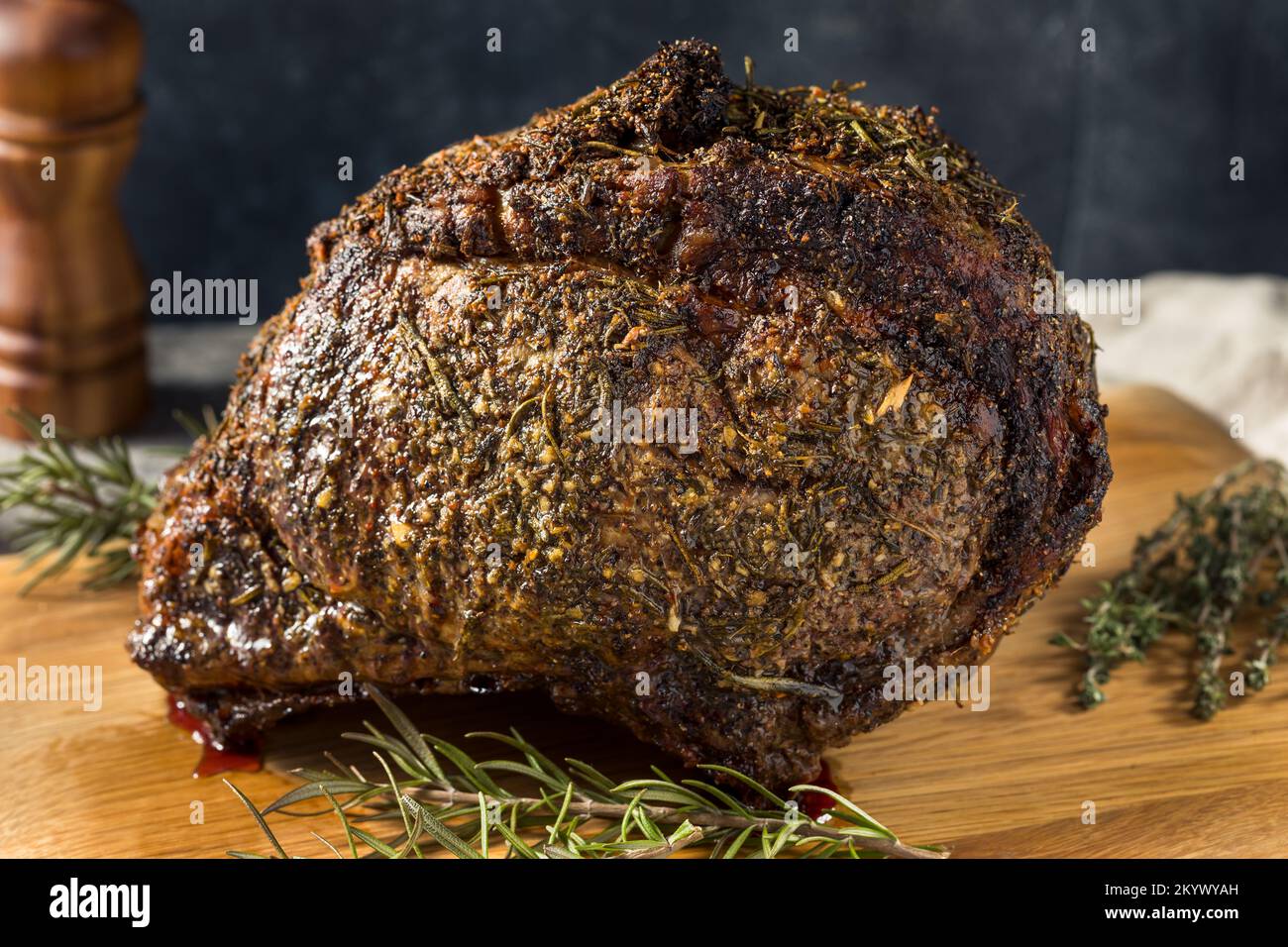 Homemade Standing Prime Rib Beef Roast with Horseradish Sauce and ...
