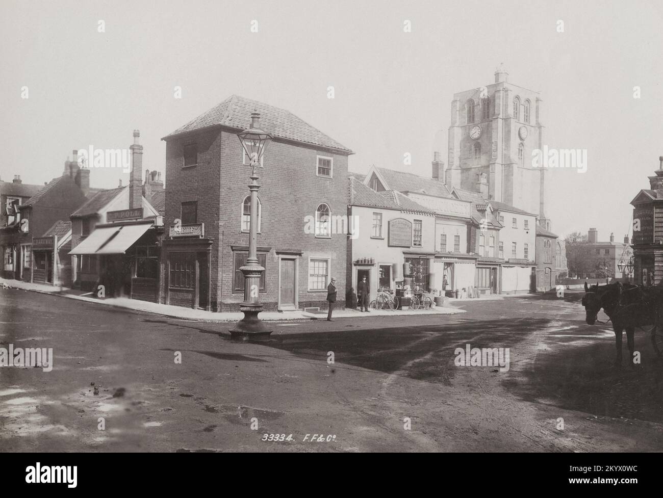 Vintage photograph - 1894 - Market Place, St Loades, CP Poll, Self ...