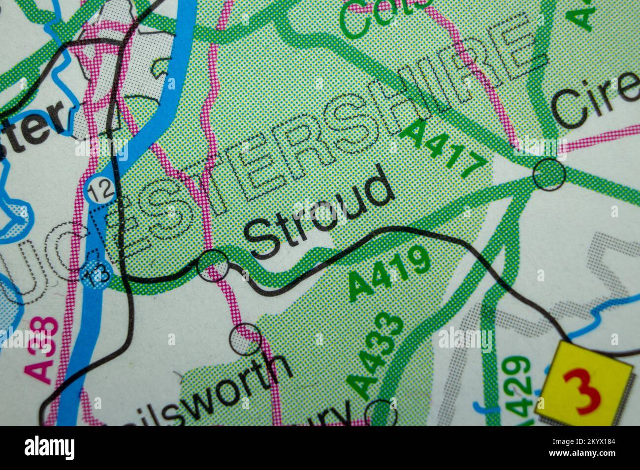 Map of stroud hi-res stock photography and images - Alamy