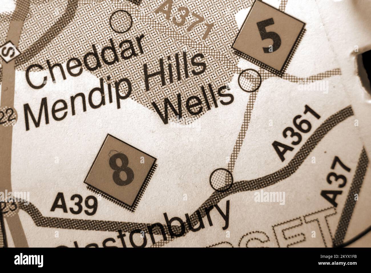 Wells map hi-res stock photography and images - Alamy