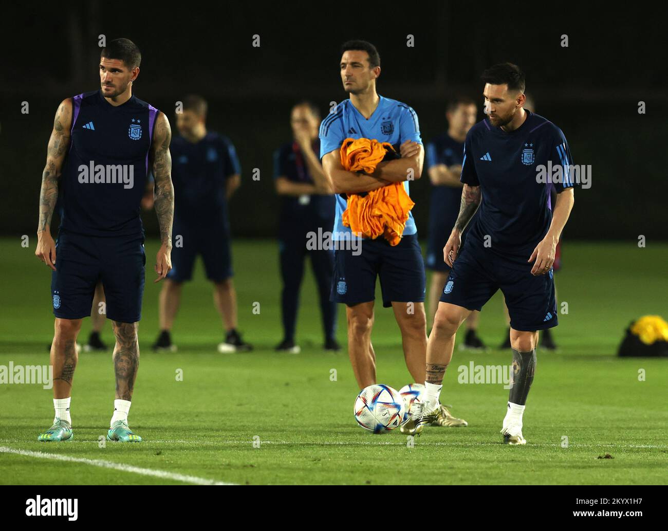 Doha, Qatar. 02nd Dec, 2022. Argentina's forward Lionel Messi during a ...