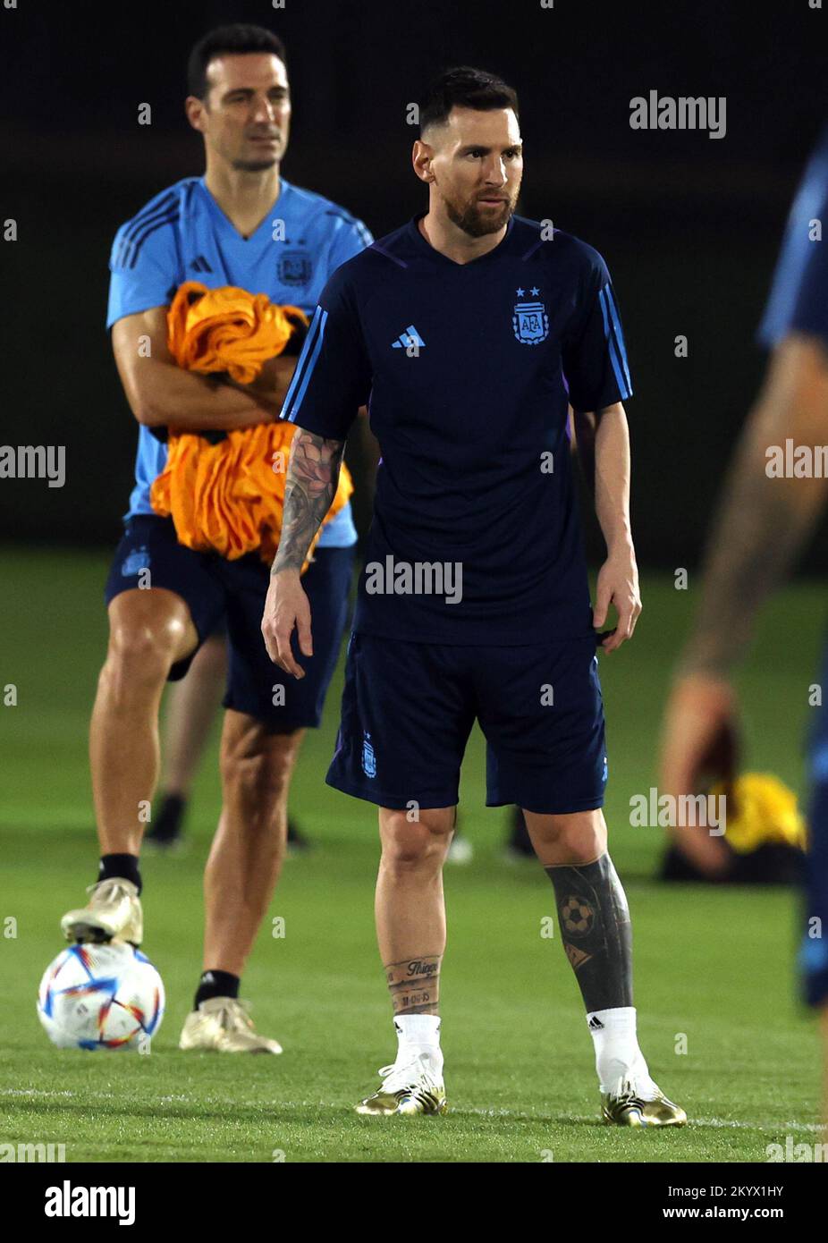 Doha, Qatar. 02nd Dec, 2022. Argentina's forward Lionel Messi during a ...