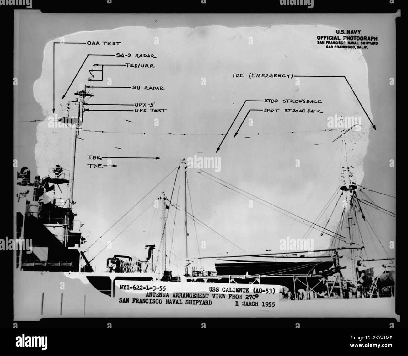 An oil support vessel Black and White Stock Photos & Images - Alamy