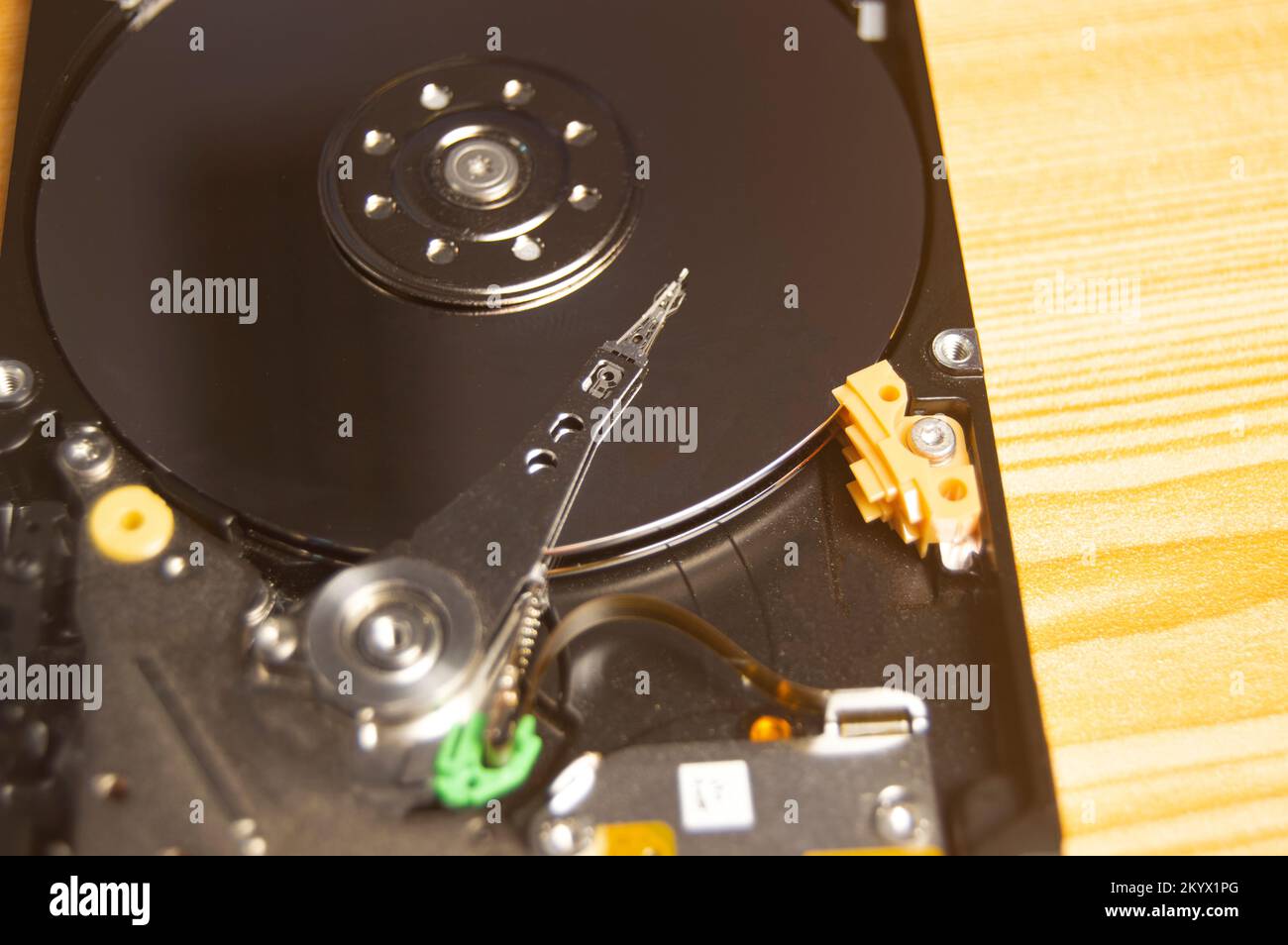 Hard drive top view hi-res stock photography and images - Alamy