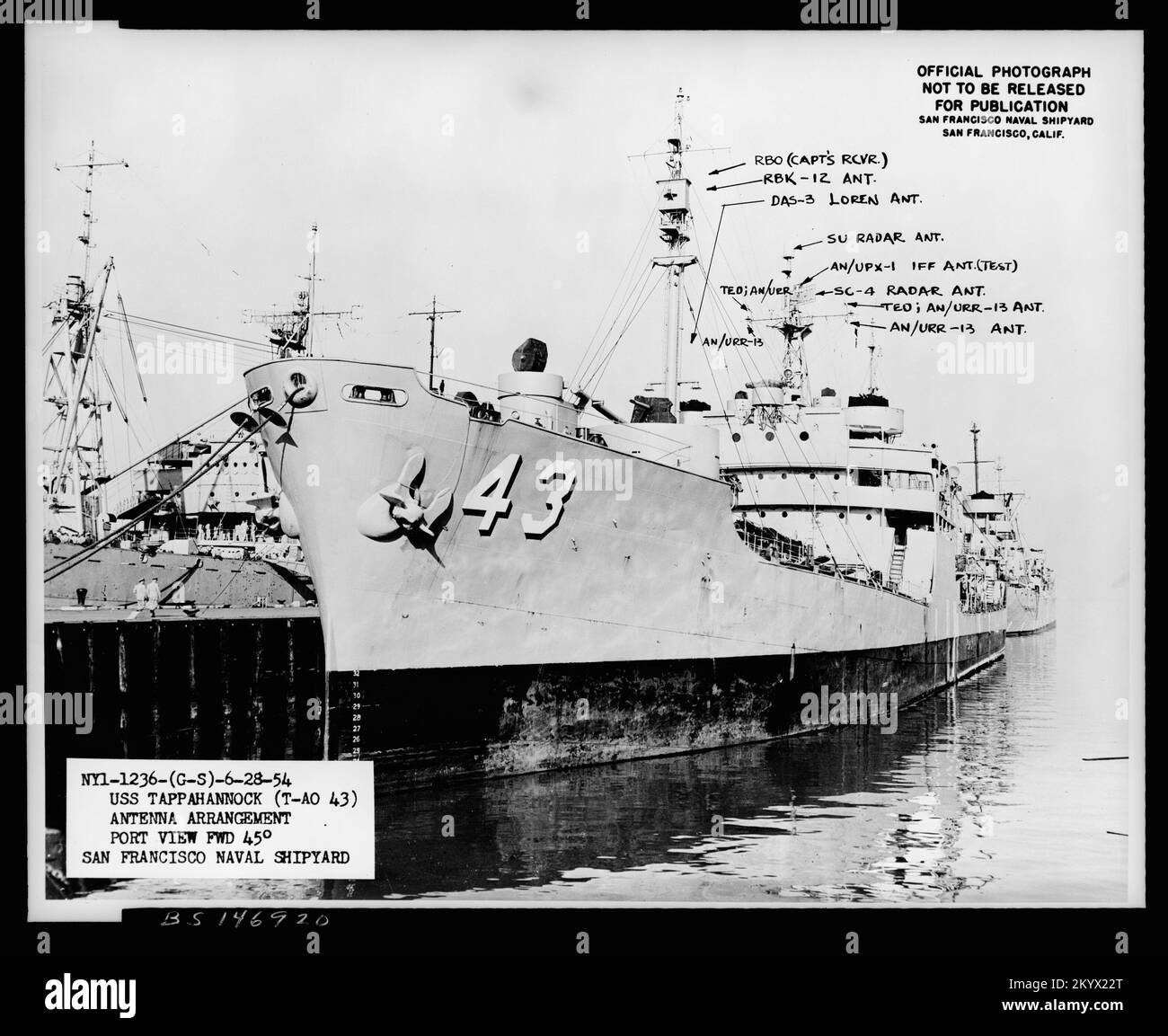 AO-43 Tappahannock [19-NN-AO-43 Tappahannock-146920] , Ships, Naval ...
