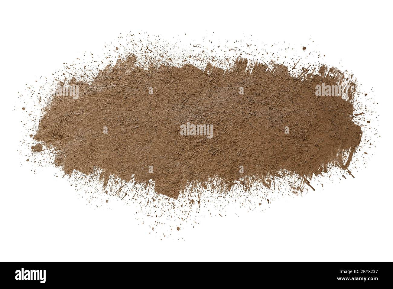 mud splash isolated on white background Stock Photo - Alamy