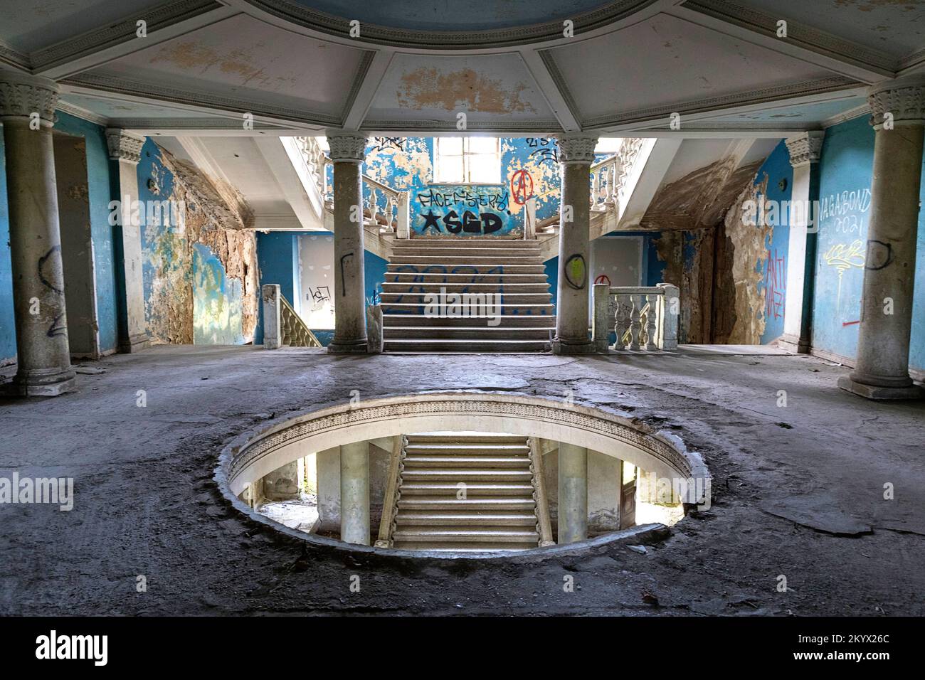 Abandoned Soviet Sanatorium Imereti of Tskaltubo in Georgia. The ...