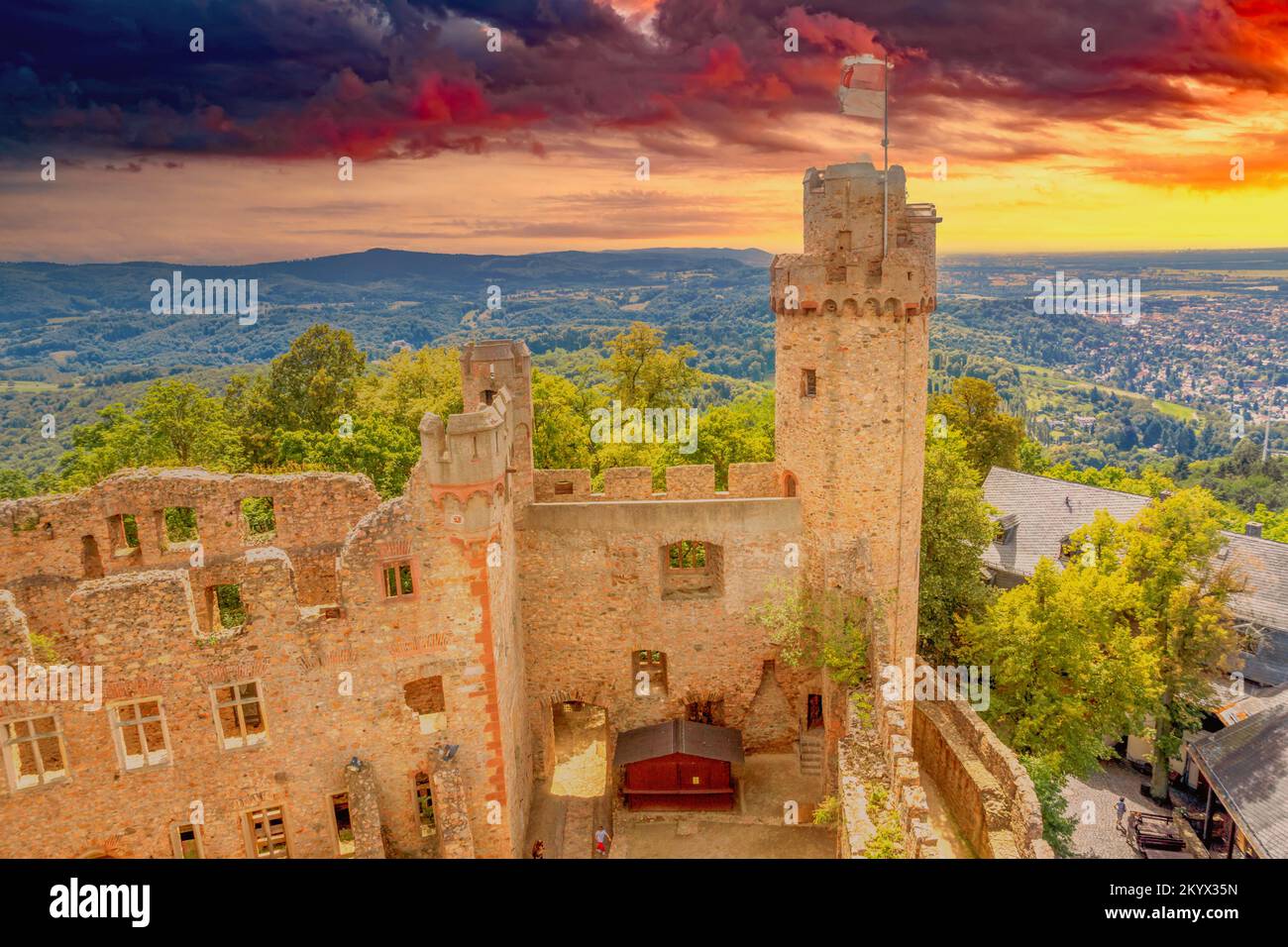 Castle Auerbach, Bensheim, Germany Stock Photo - Alamy