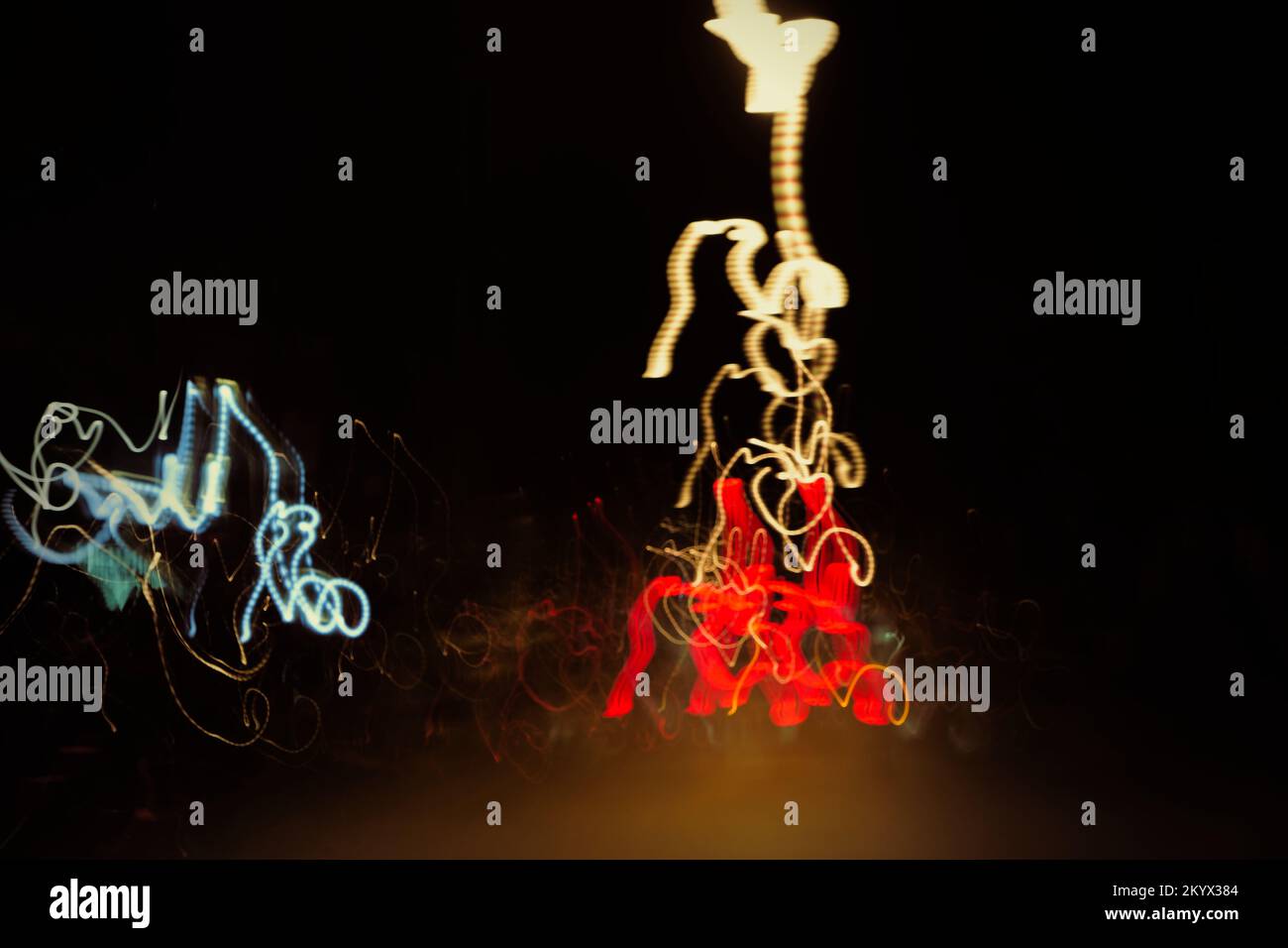 red, amber and blue lights Stock Photo - Alamy