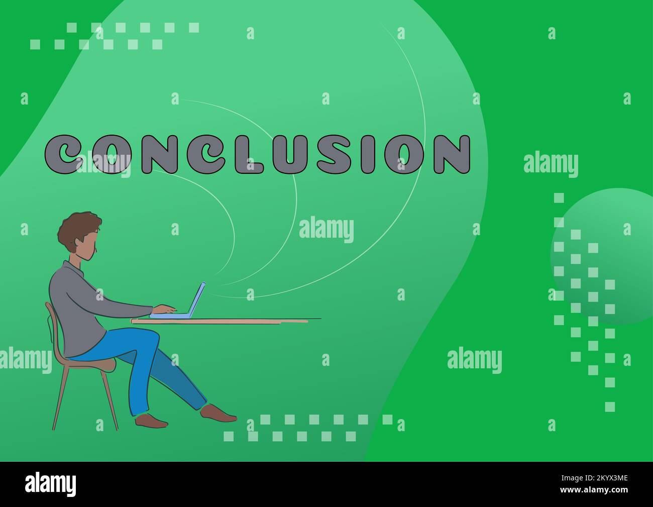 Text showing inspiration Conclusion. Concept meaning Results analysis ...