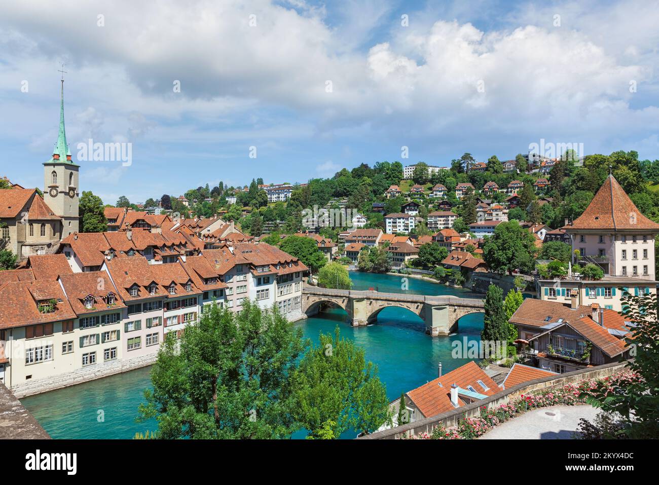 Aerial panorama bern city sunny hi-res stock photography and images - Alamy
