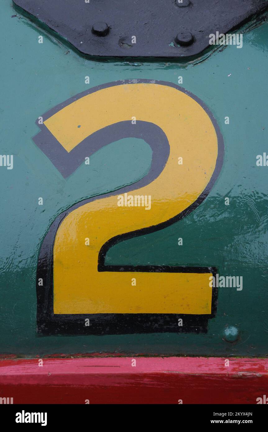 Painted numbers numerals hi-res stock photography and images - Alamy