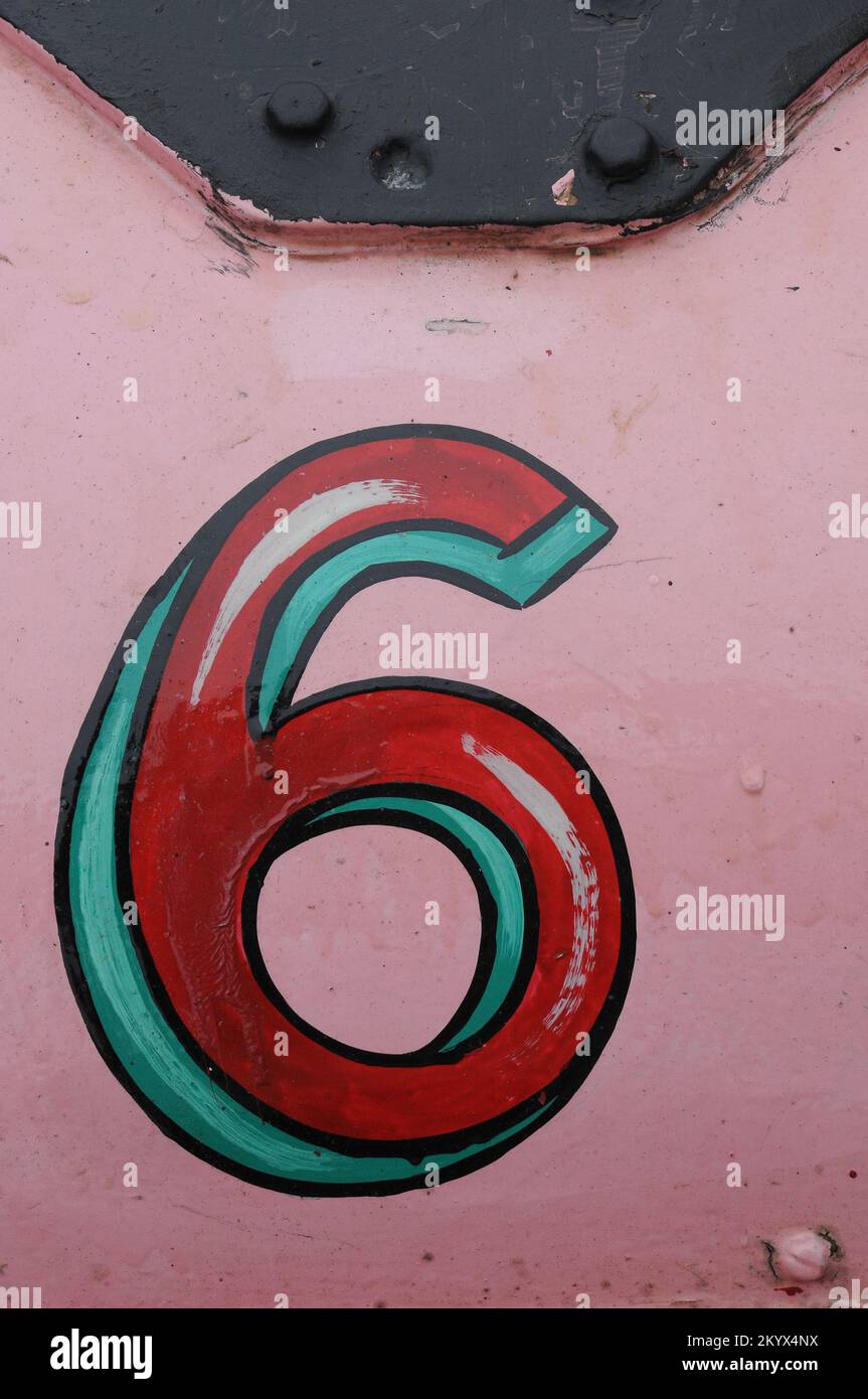 Six font hi-res stock photography and images - Alamy