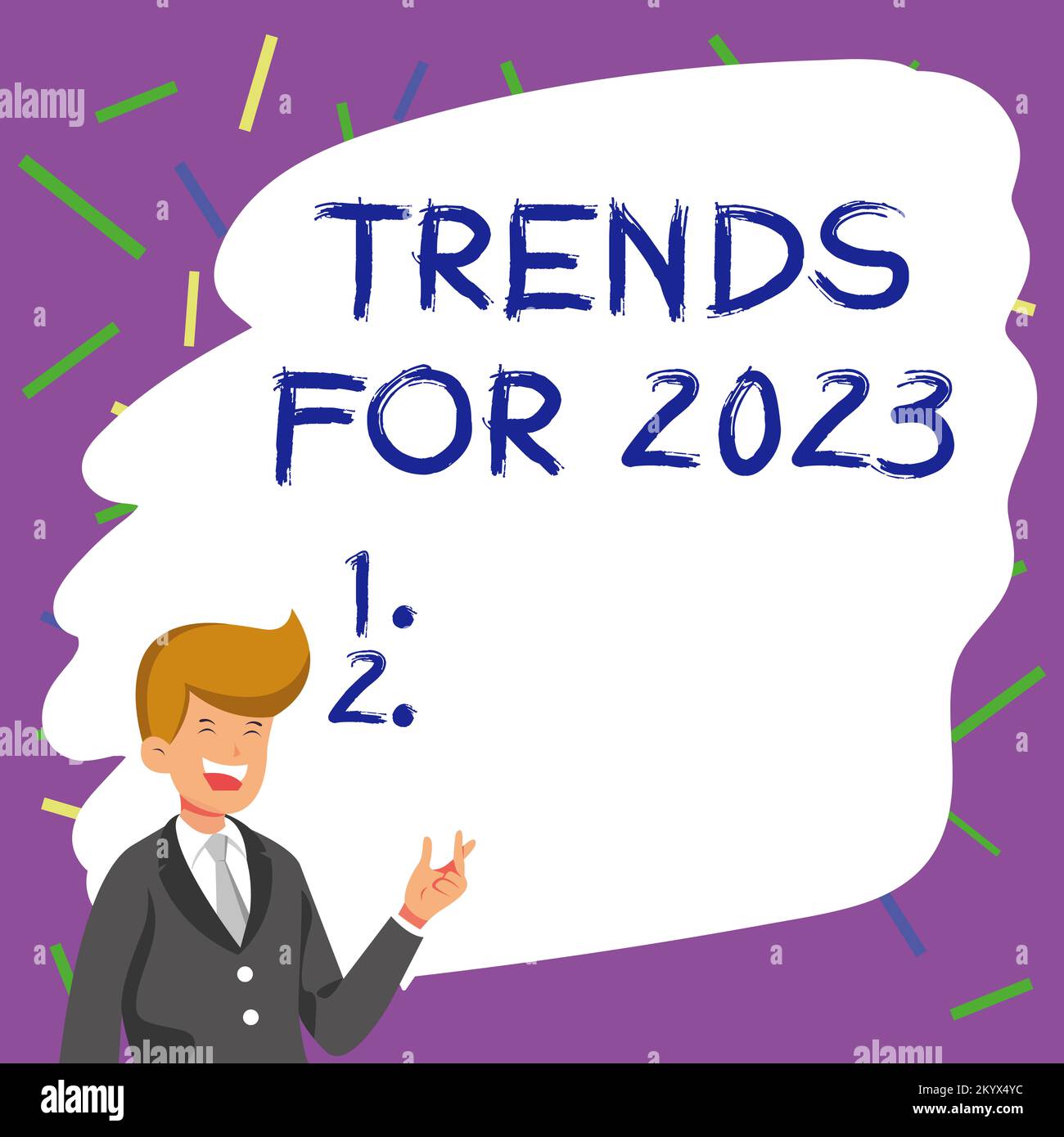 Handwriting text Trends For 2023. Word for list of things that got ...