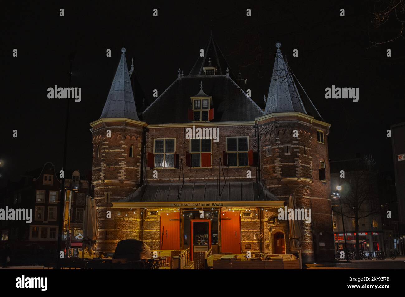 St Anthonis Gate. Nieuwmarkt, Amsterdam City Centre. Netherlands Stock ...