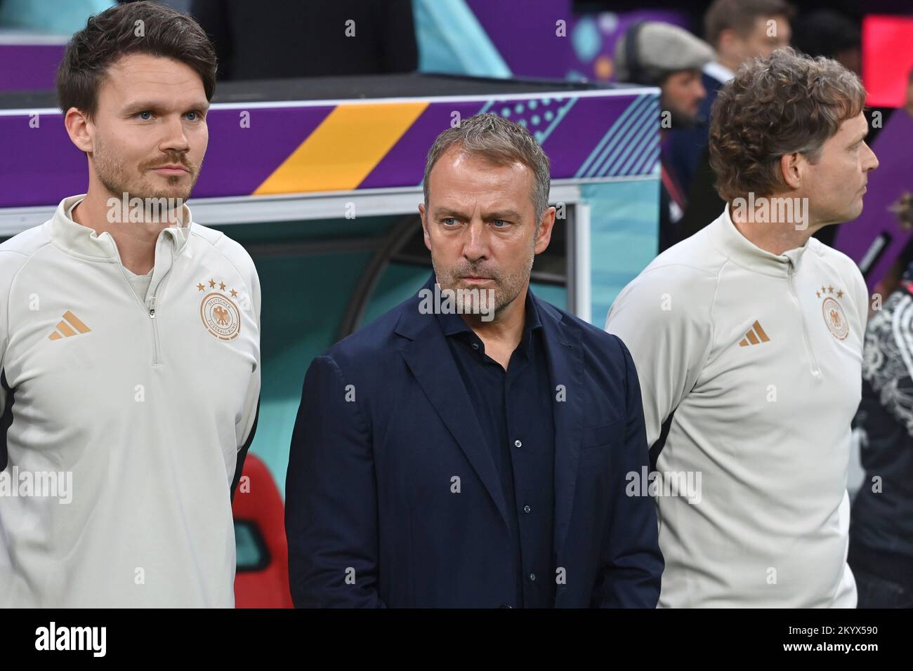 From left: Danny ROEHL (co-coach), federal coach Hans Dieter Hansi ...