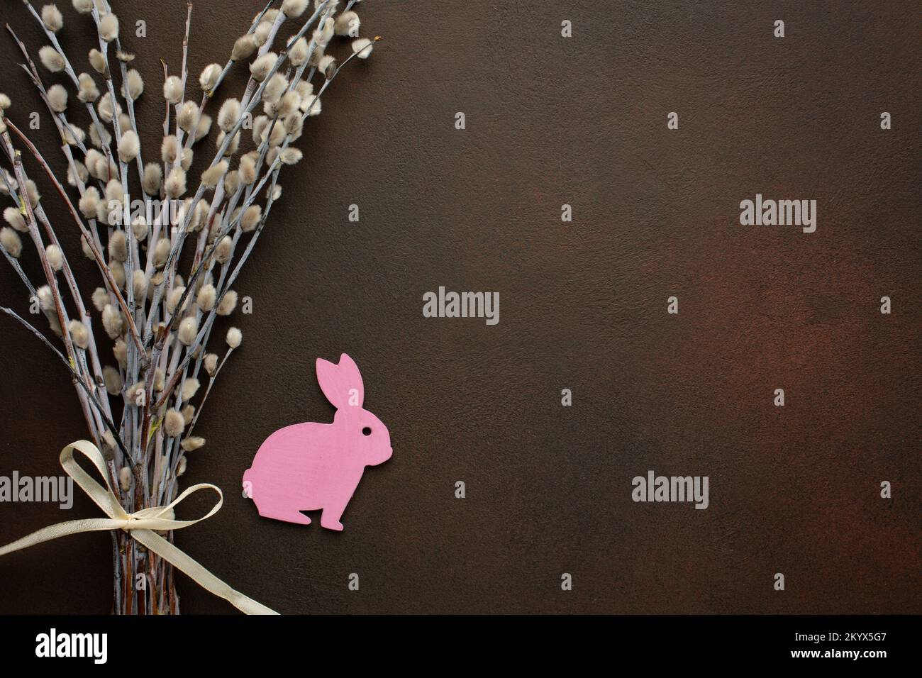 Chocolate easter eggs and colorful sweets on stone background greeting ...