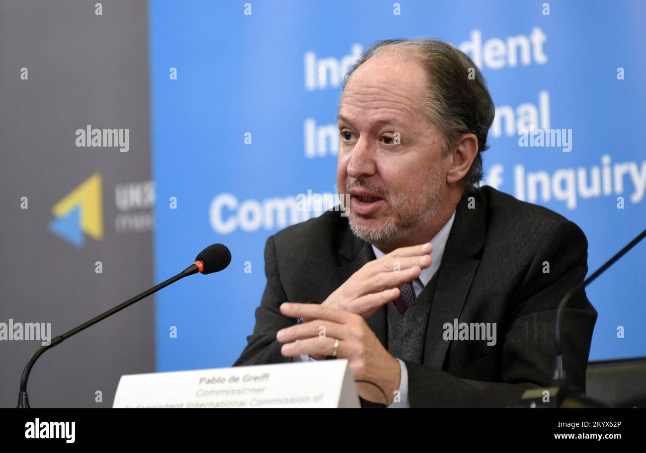 KYIV, UKRAINE - DECEMBER 2, 2022 - Human rights expert member of the ...