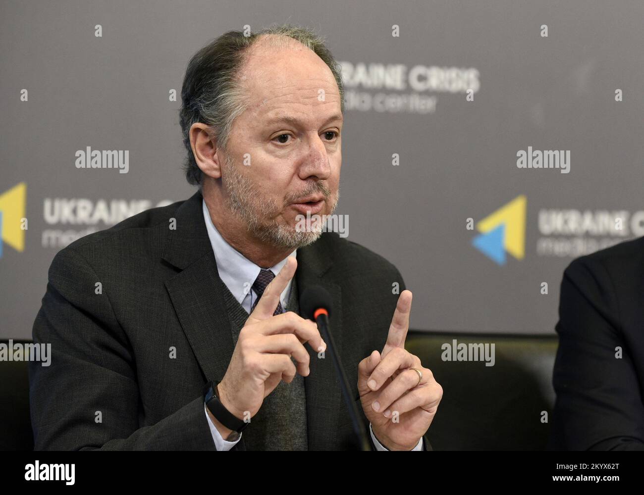 KYIV, UKRAINE - DECEMBER 2, 2022 - Human rights expert member of the ...