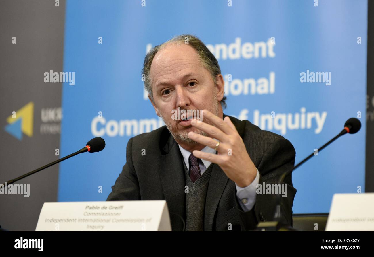 KYIV, UKRAINE - DECEMBER 2, 2022 - Human rights expert member of the ...