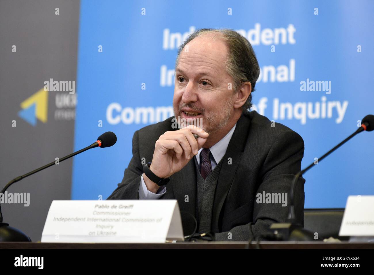 KYIV, UKRAINE - DECEMBER 2, 2022 - Human rights expert member of the ...