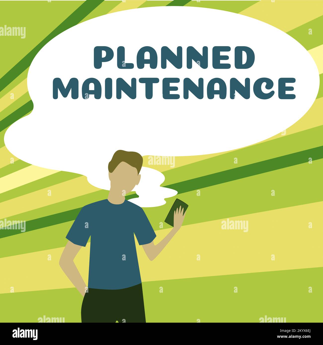 Conceptual display Planned Maintenance. Business concept Check ups to ...