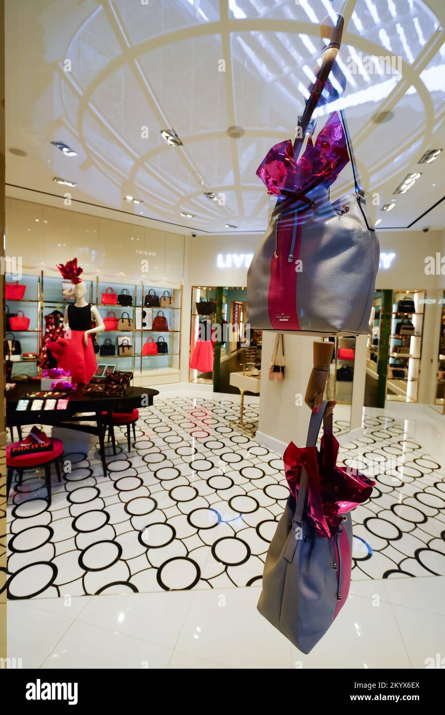 SINGAPORE - NOVEMBER 08, 2015: interior of Kate Spade store. Kate Spade ...