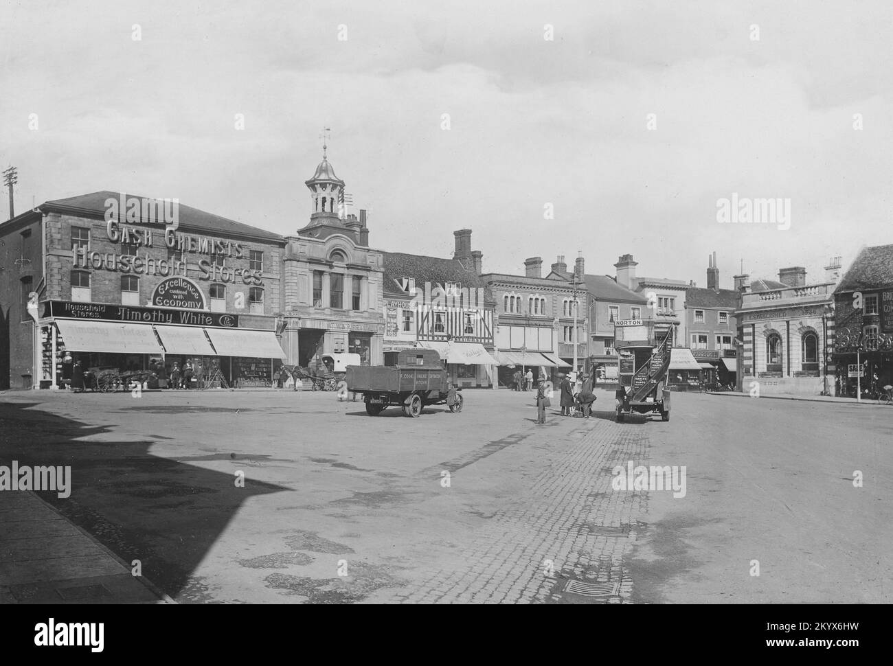 Vintage photograph - 1923 - Market Place, Gash Chemists, Timothy White ...
