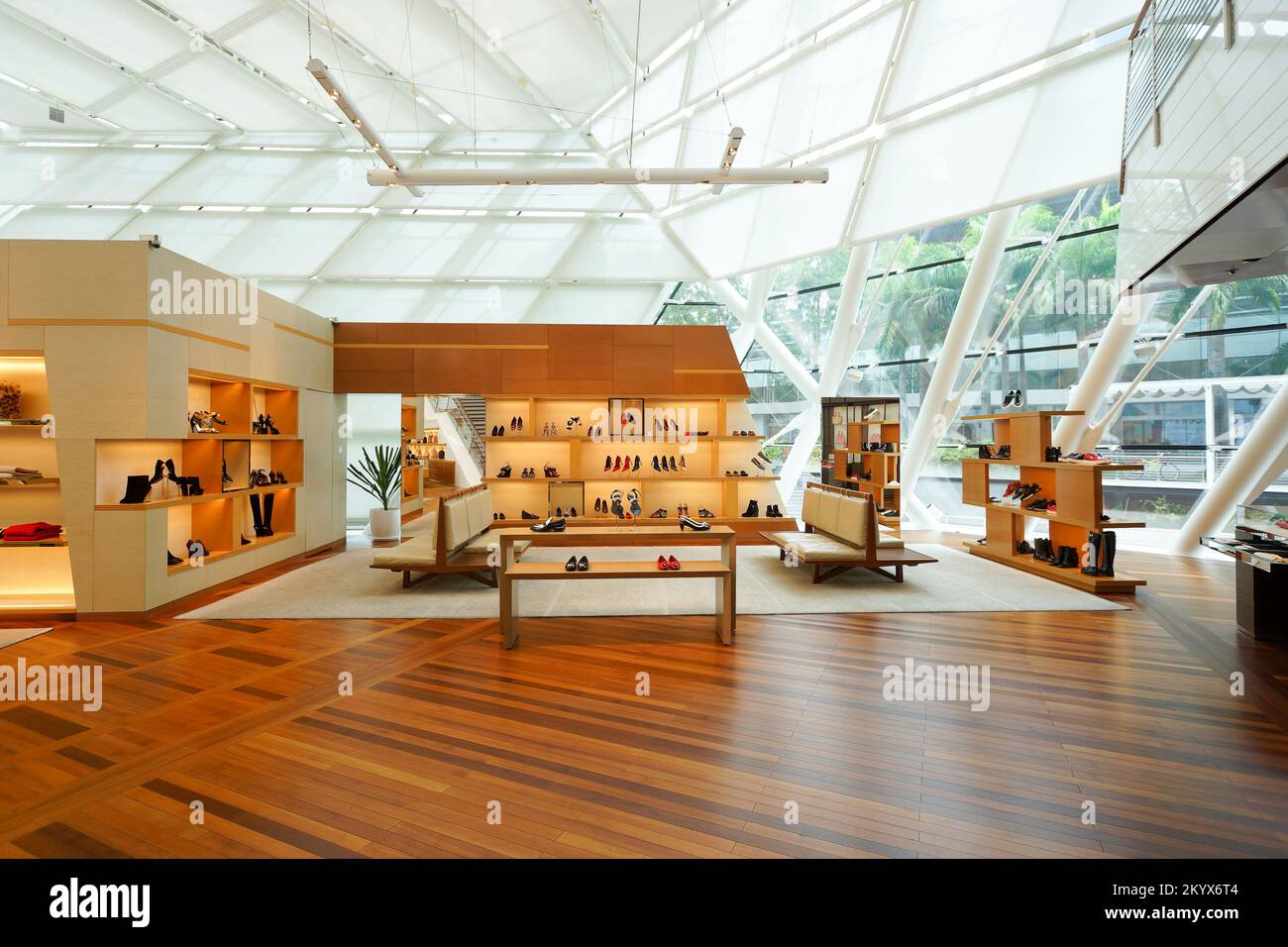 SINGAPORE - NOVEMBER 08, 2015: inside the Louis Vuitton store. Louis ...