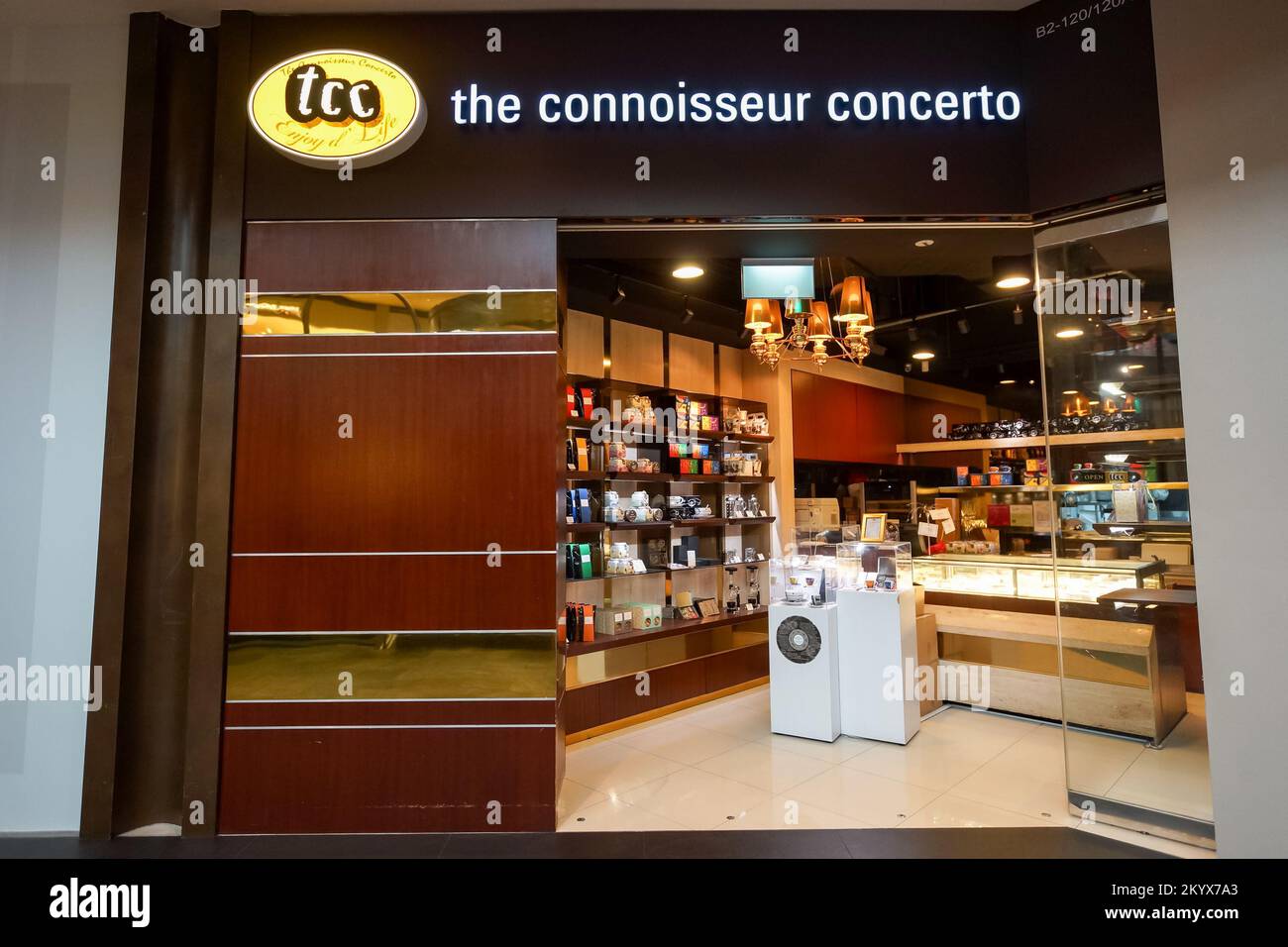 SINGAPORE - NOVEMBER 08, 2015: interior of The Connoisseur Concerto ...