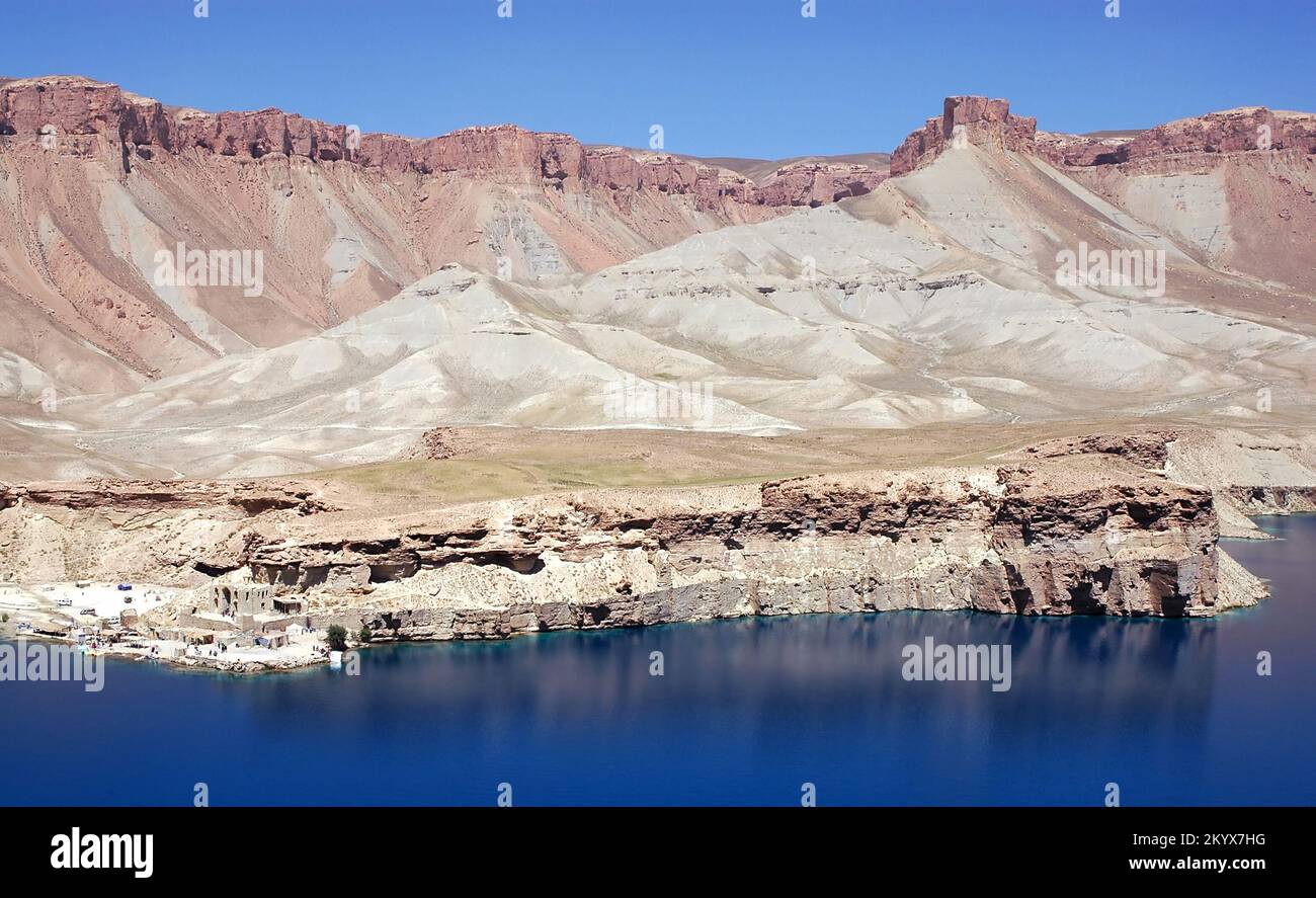 Band-e Amir lakes near Bamyan (Bamiyan) in Central Afghanistan. This is ...