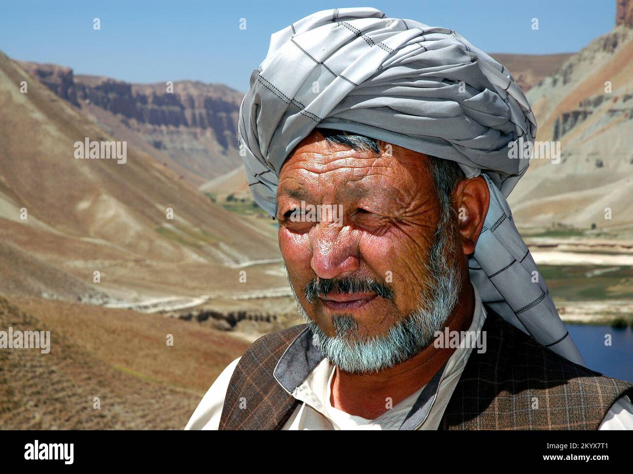 Band-e Amir, Bamyan (Bamiyan) Province / Afghanistan: An Afghan man ...
