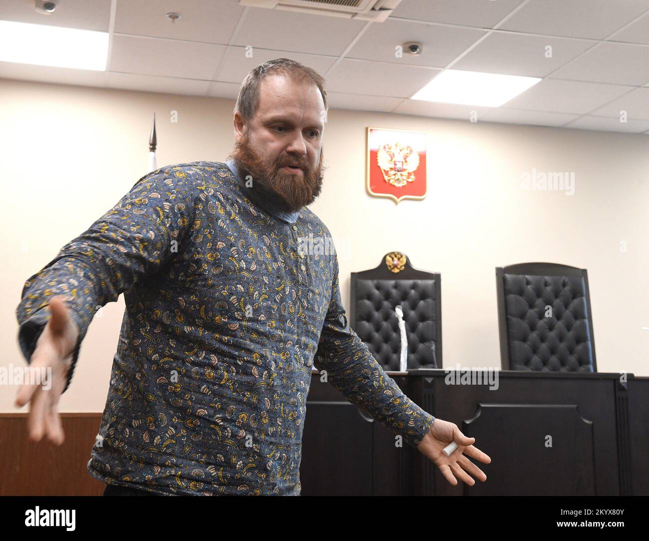 Nationalist public figure Dmitry Demushkin, accused of spreading fake ...