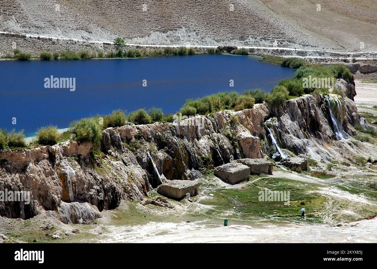 Band-e Amir lakes near Bamyan (Bamiyan) in Central Afghanistan. The ...