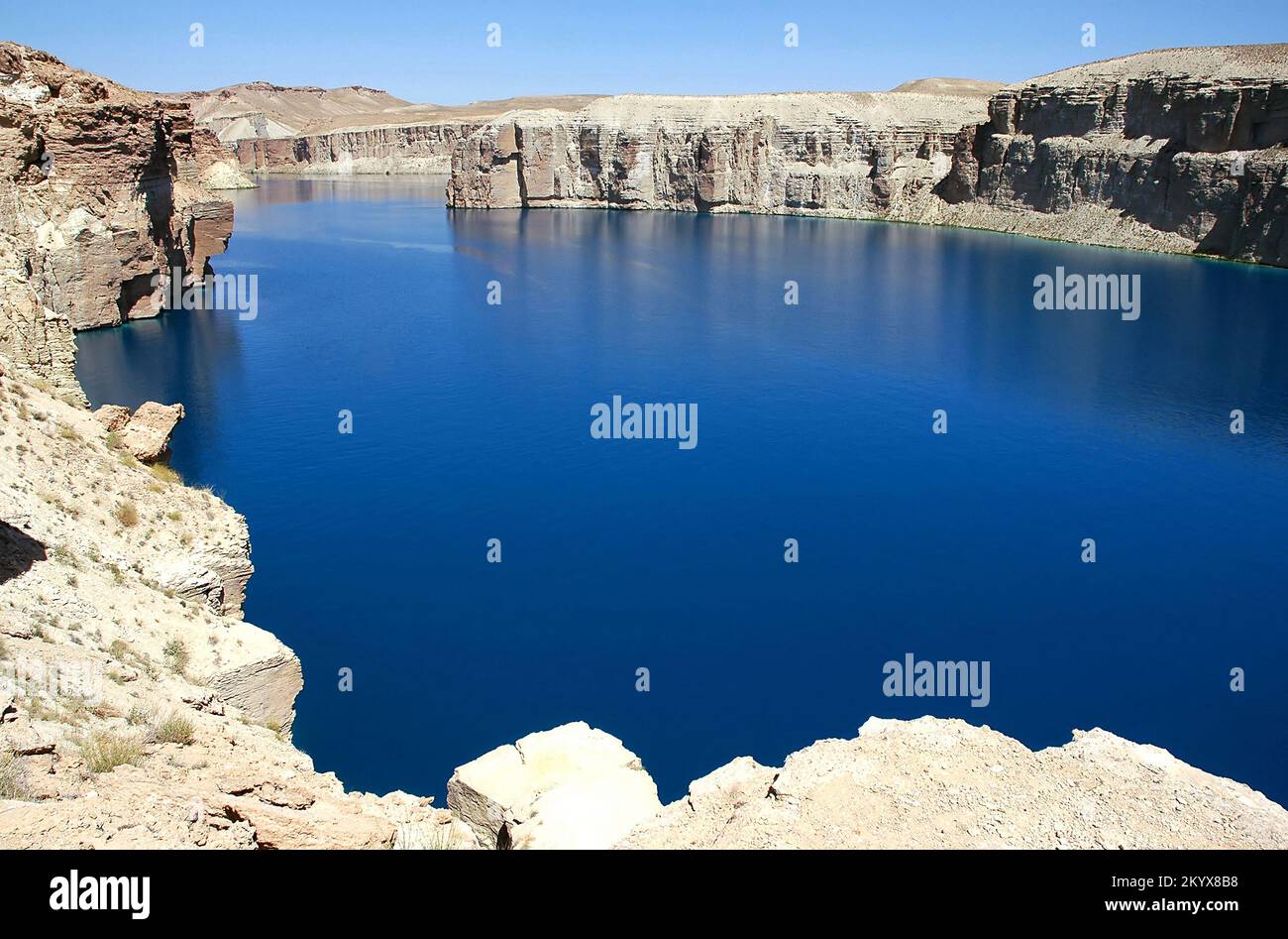 Band-e Amir lakes near Bamyan (Bamiyan) in Central Afghanistan. This is ...