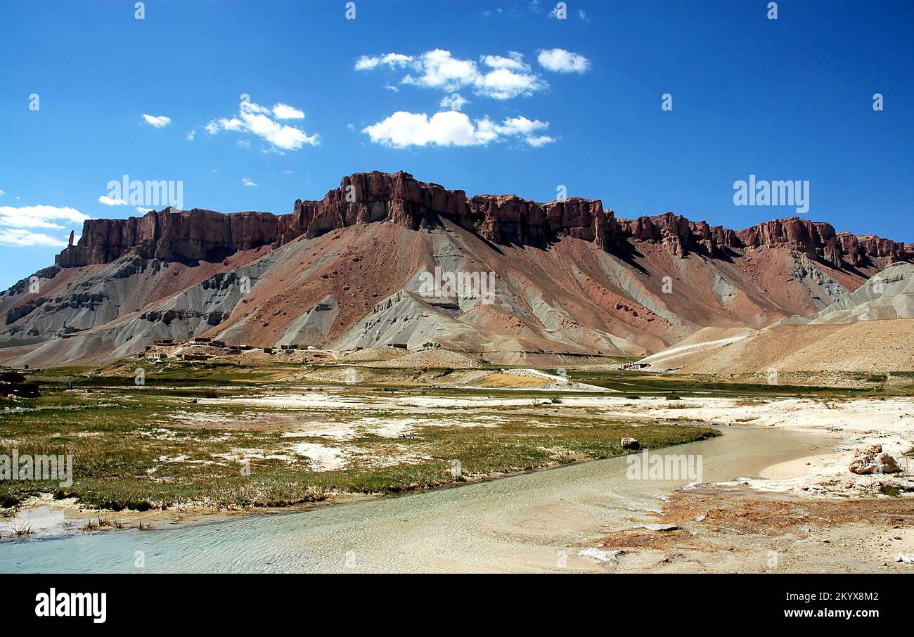 Band-e Amir lakes near Bamyan (Bamiyan) in Central Afghanistan. View of ...