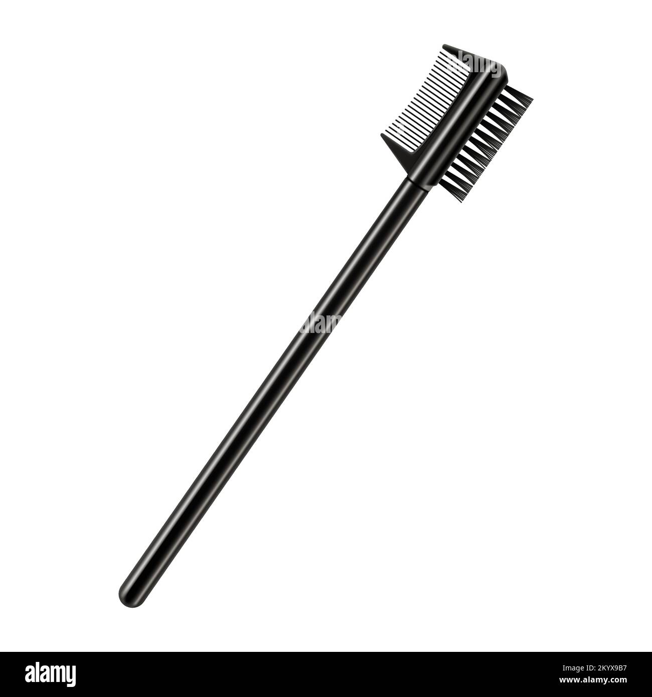 Eyebrow and eyelash make-up brush. Comb and brush for separating lashes ...