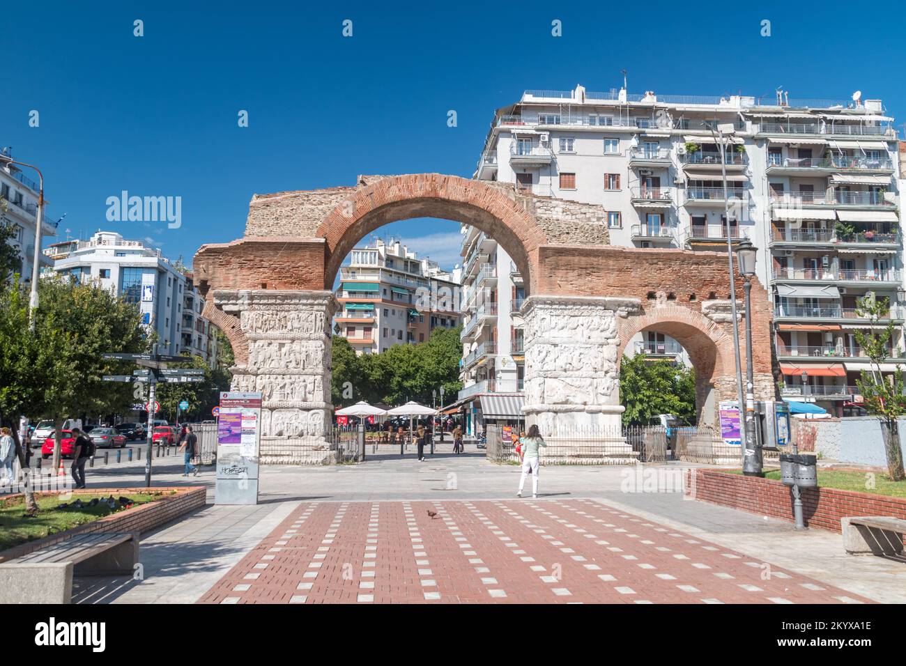 Thessaloniki, Greece - September 29, 2022: The Arch of Galerius Stock ...