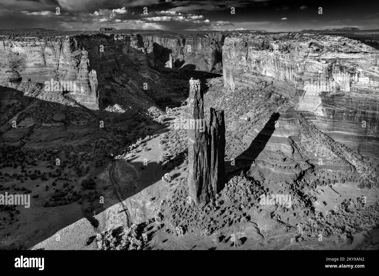 Spider Rock - Canyon de Chelly National Monument, Arizona Stock Photo ...