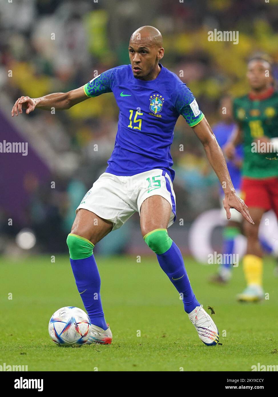 Brazil's Fabinho during the FIFA World Cup Group G match at the Lusail ...