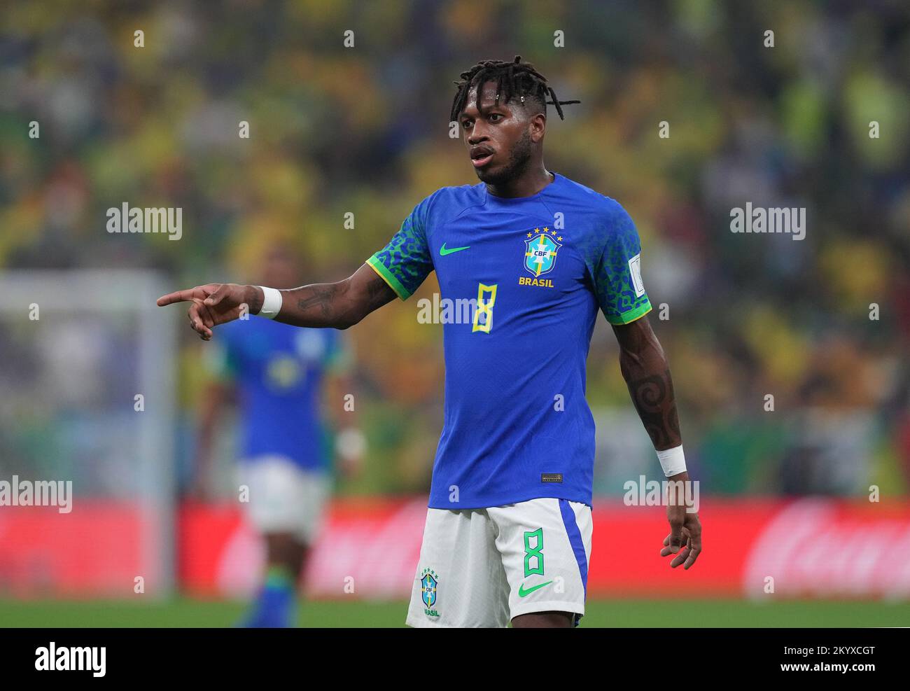 Brazil's Fred during the FIFA World Cup Group G match at the Lusail ...