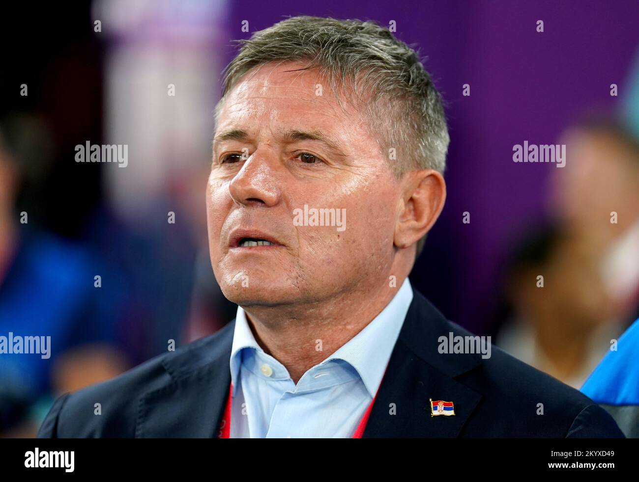 Serbia manager Dragan Stojkovic ahead of the FIFA World Cup Group G ...