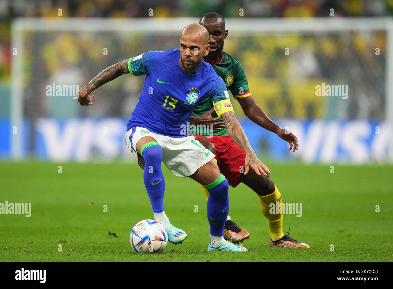 Daniel Alves of Brazil during the FIFA World Cup Qatar 2022 match ...