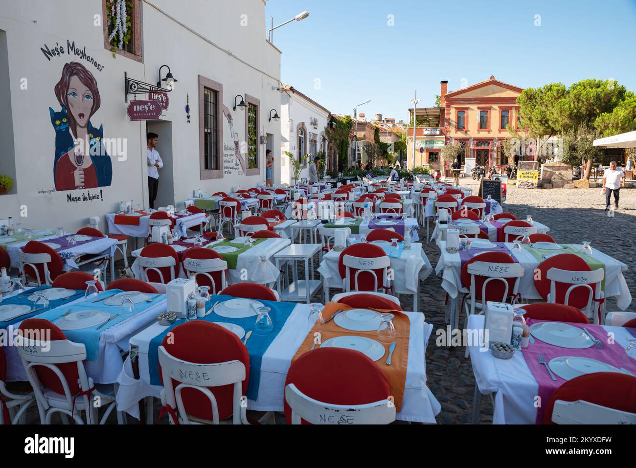 Ayvalik, Turkey - July 19, 2022 : Street view in Cunda Island in ...
