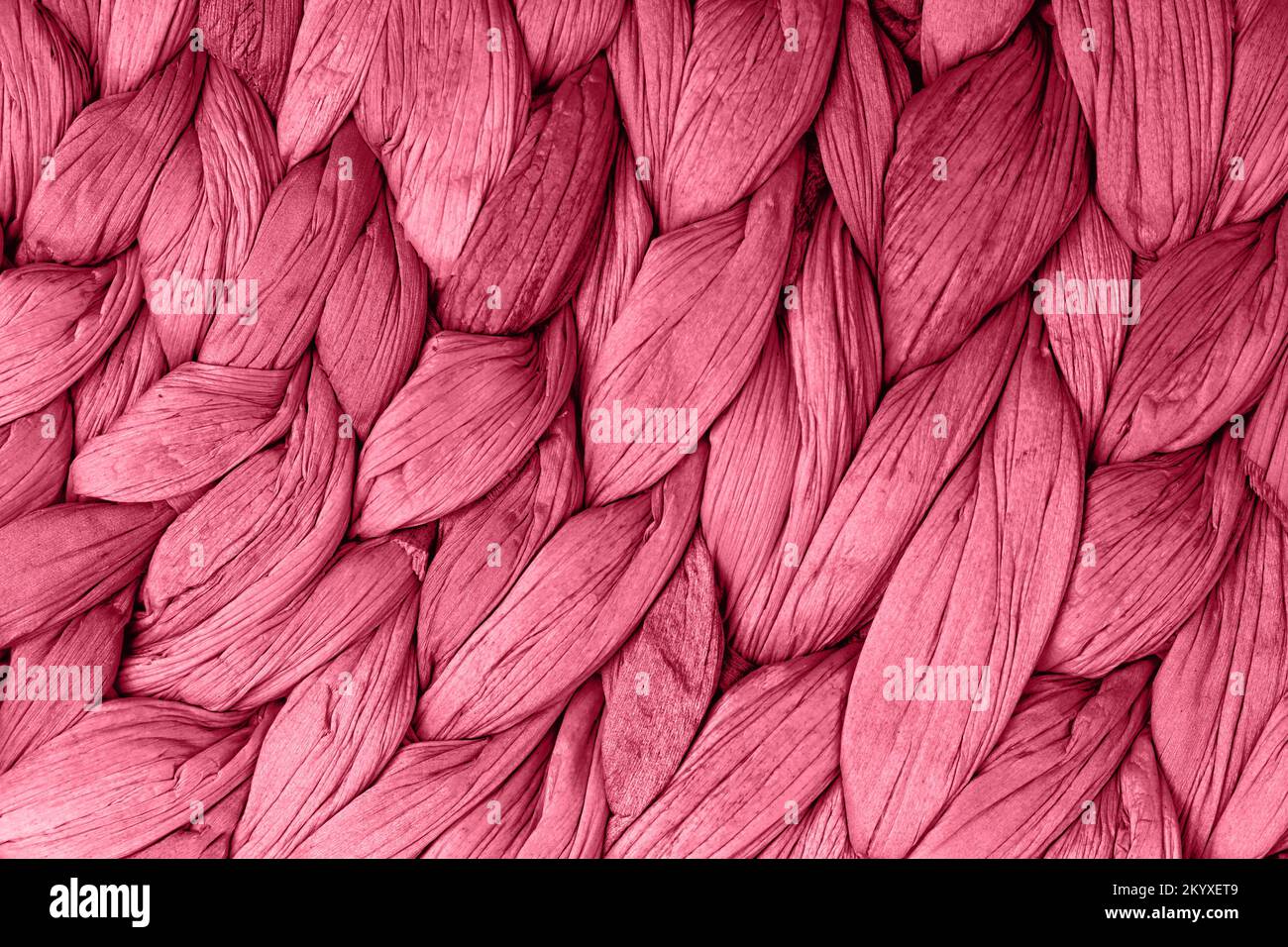 Abstract woven mat texture background living coral color Stock Photo ...