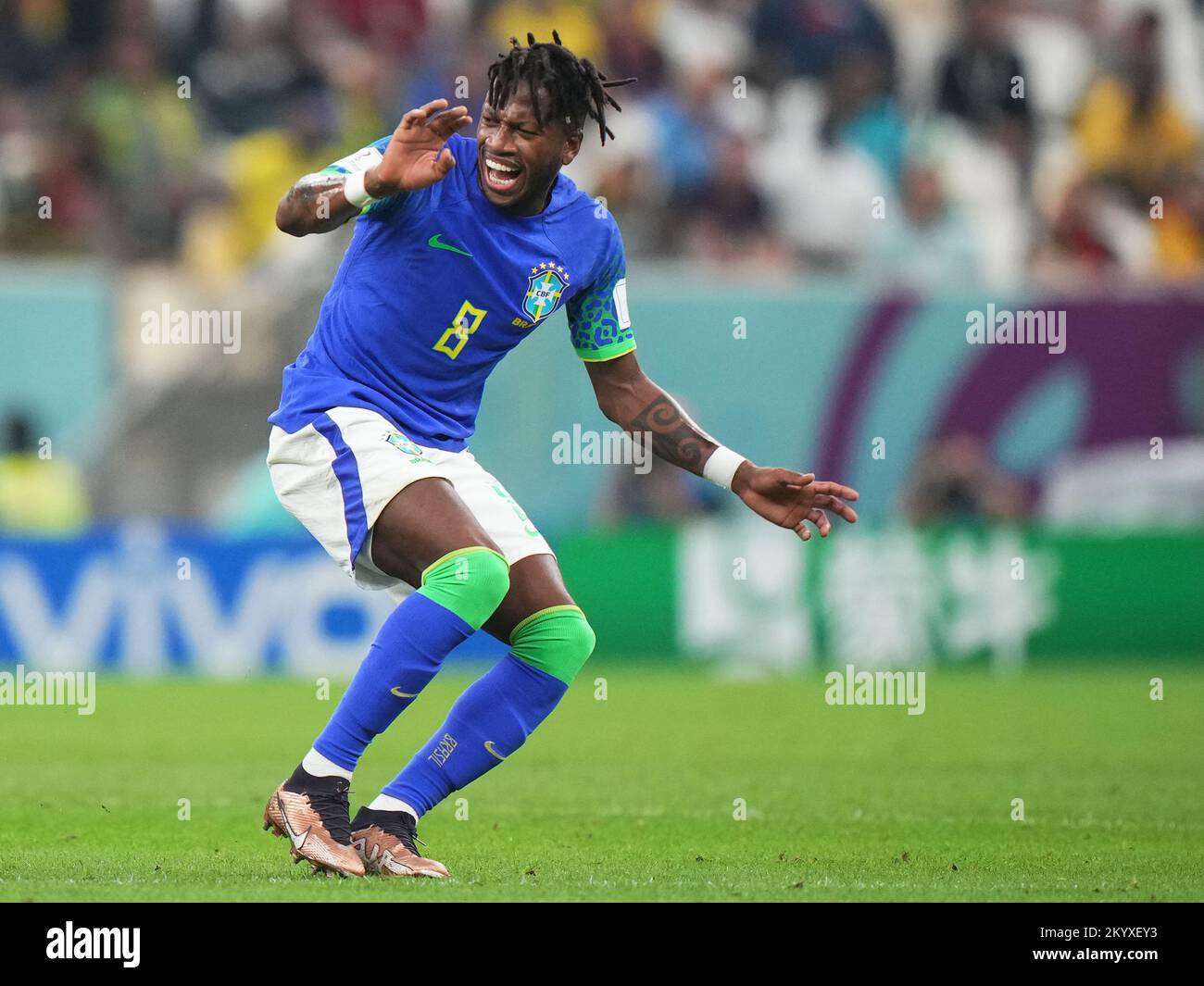 Fred of Brazil during the FIFA World Cup Qatar 2022 match, Group G ...